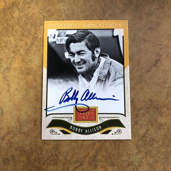 Other | 21 Panini Golden Age Historic Signatures Bobby Allison Ba Auto ...